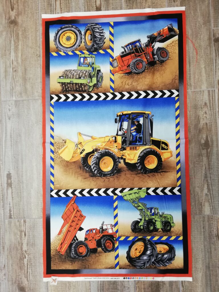 Nutex Panel: Earthmovers and Tractors – Bits & Bobs Arts & Crafts